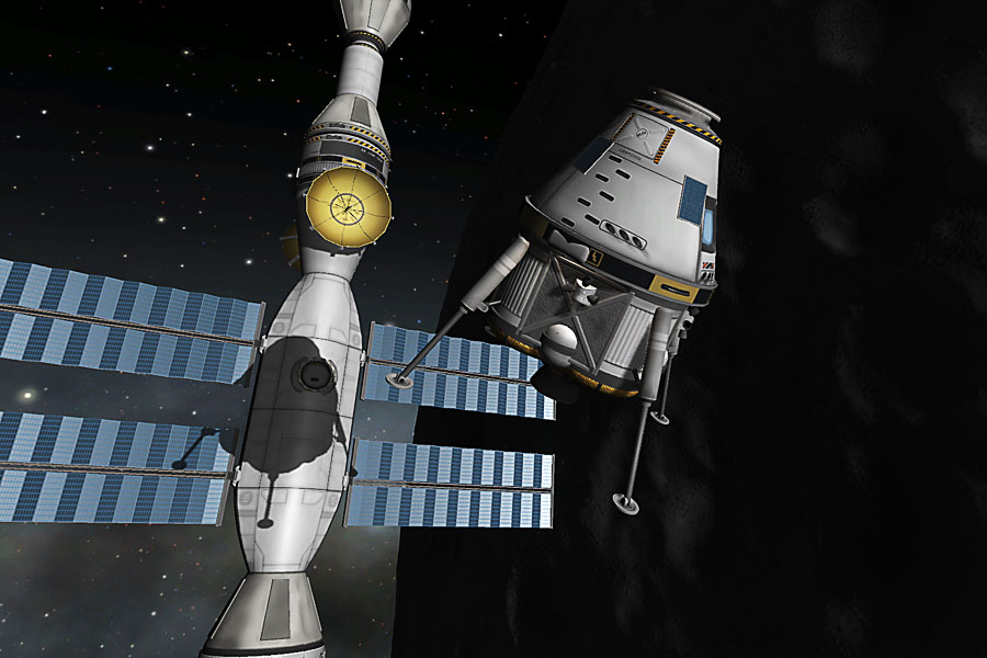 Small Mun Lander That Can Land And Relaunch To Dock In Mun Orbit